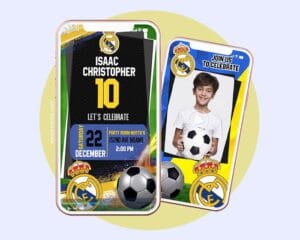 Real Madrid Birthday Video Invitation - We are Motta