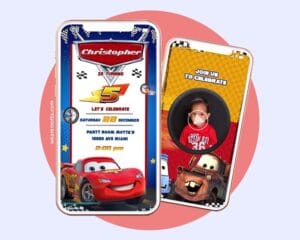 Cars 2 Birthday Invitation