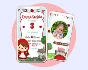 Little Red Riding Hood Birthday Invitation